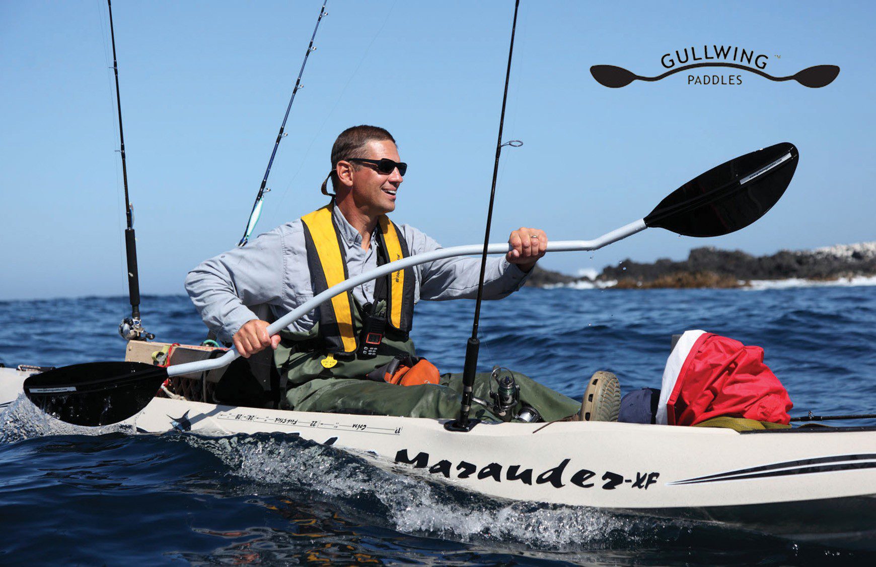 Gullwing Ergonomic Kayak Paddle Creates Hand Paddle Conversion Kit ...