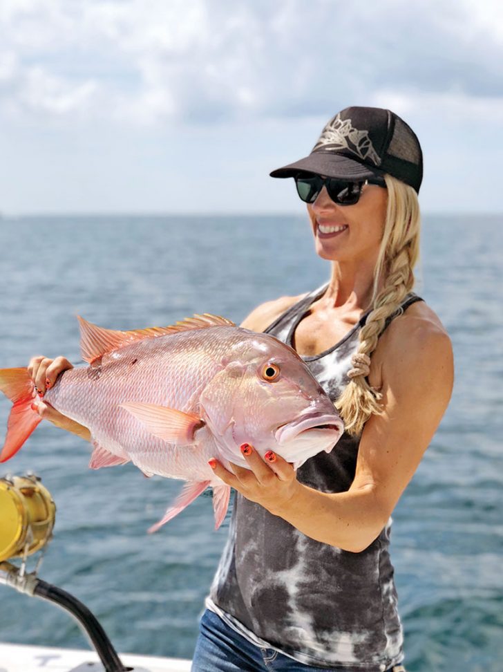 Nice mutton snapper caught by this fisher gal with Fishing Headquarters ...