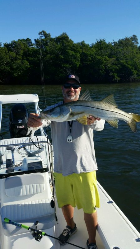 Keith Lozatt with a 30″ snook on topwater a couple days before open ...