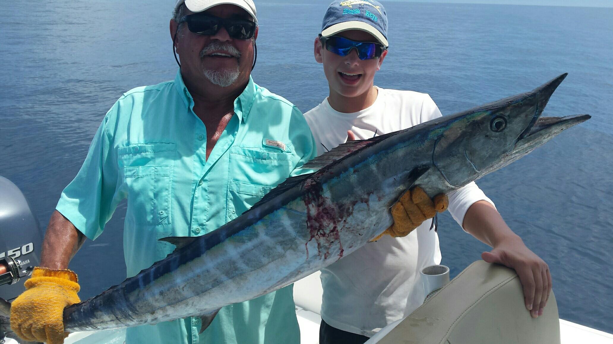 50 lb wahoo off the reef of Big Pine Key - Coastal Angler & The Angler ...