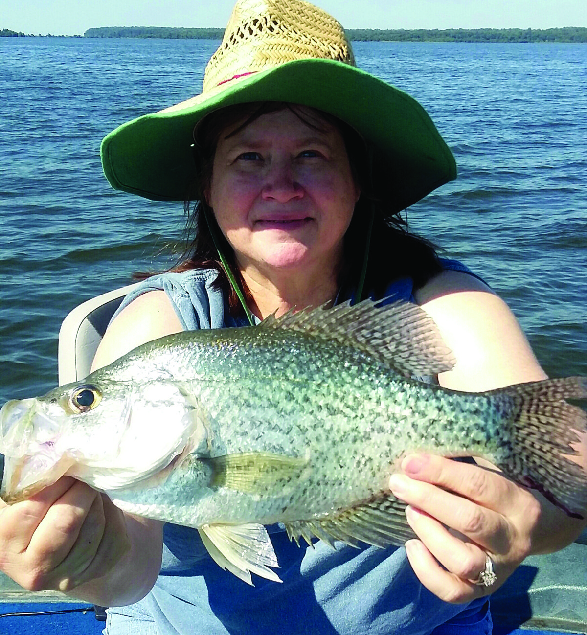 Monica Faulk with a big Eufaula slab - Coastal Angler & The Angler Magazine