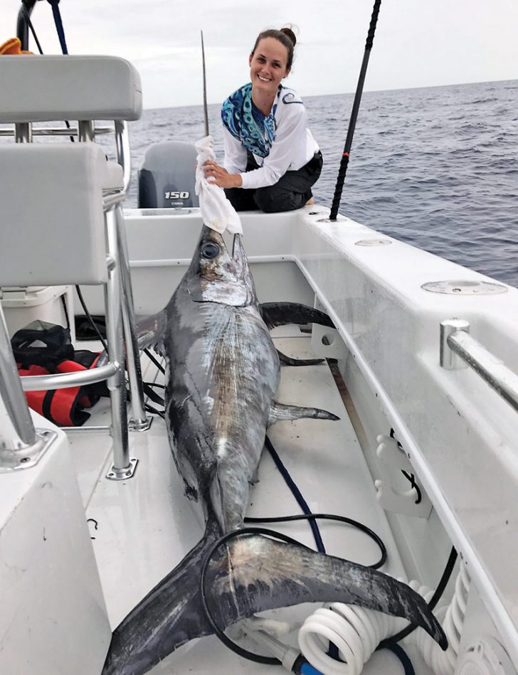 Nice swordfish, Sarah! - Coastal Angler & The Angler Magazine