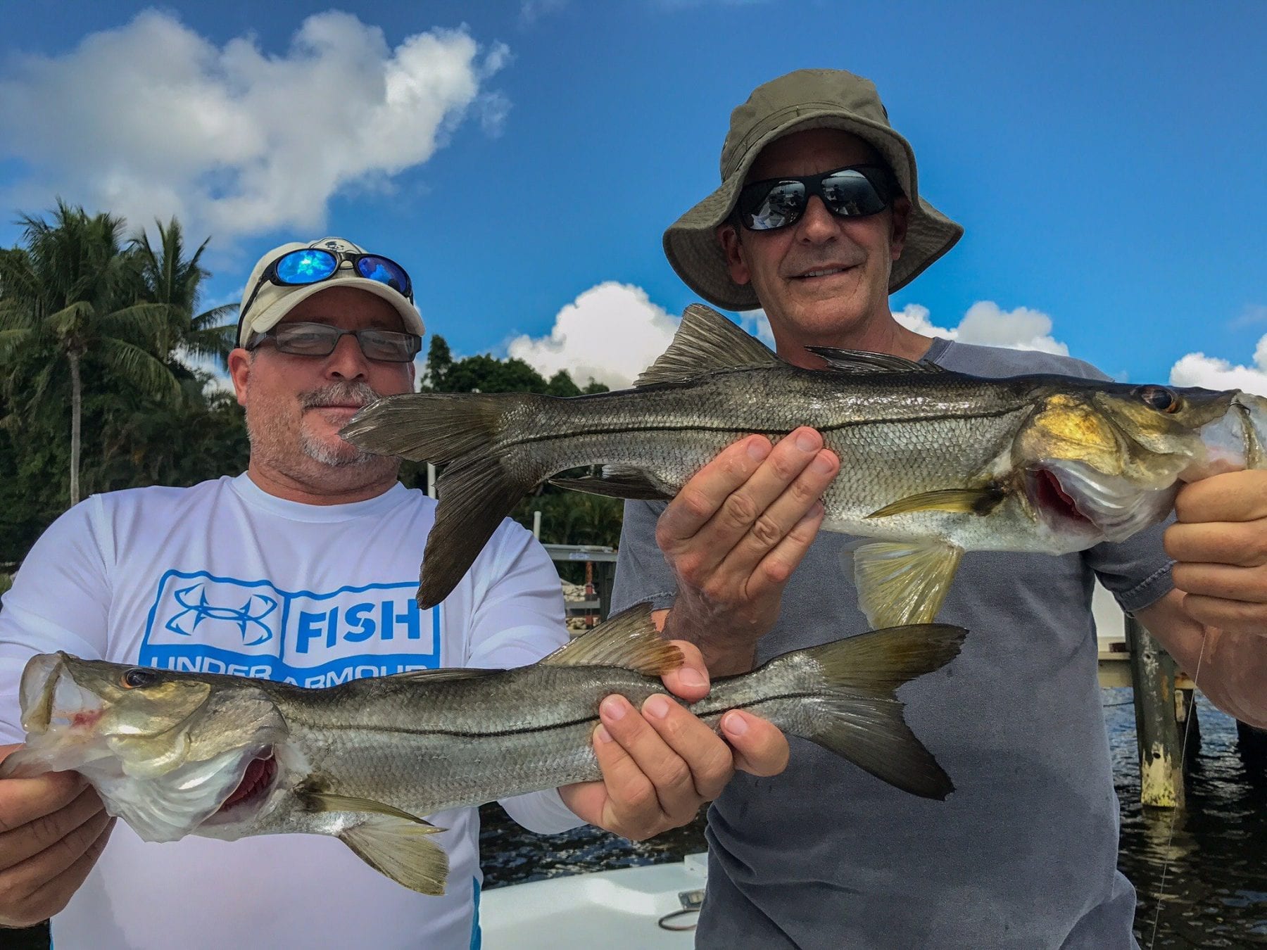 Robert and his long-time buddy double up on snook - Coastal Angler ...