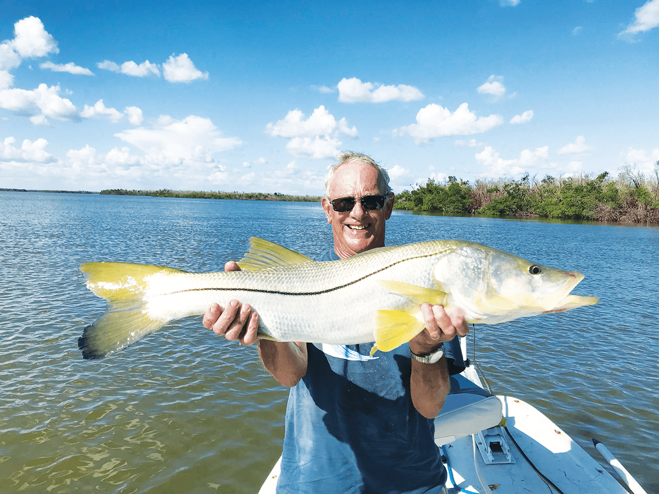 Bob Bennett caught & released this 34” snook in 10,000 Islands on a jig ...