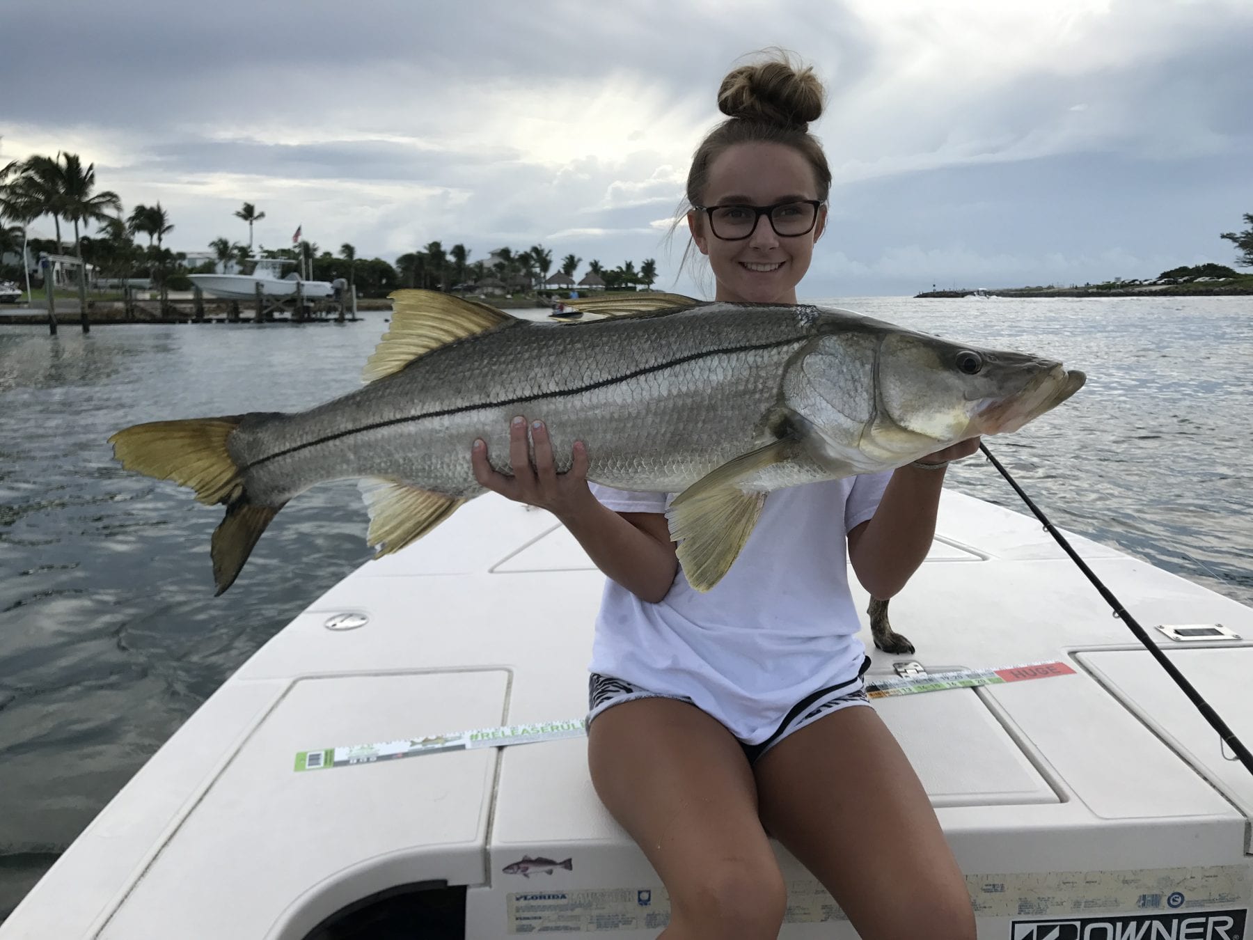 Casey Kilgore caught this snook in the Jupiter Inlet with Capt. Trey ...