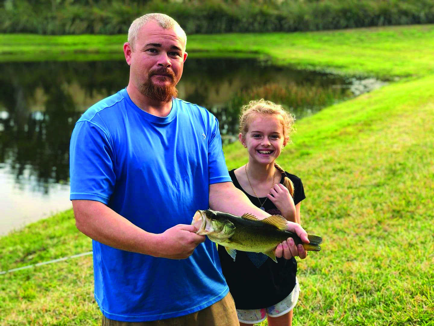 Emma MacVicar, 10yo caught her first fish ever, w/ a little advice from ...