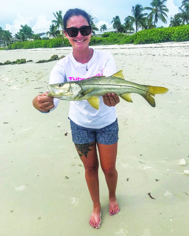 Brittany Cortes on a Sunday snook beach stroll. - Coastal Angler & The ...