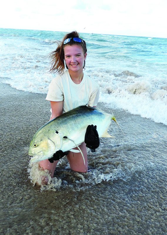 Emily Rose Hanzlik (14) caught this jack crevalle in West Palm. At ...
