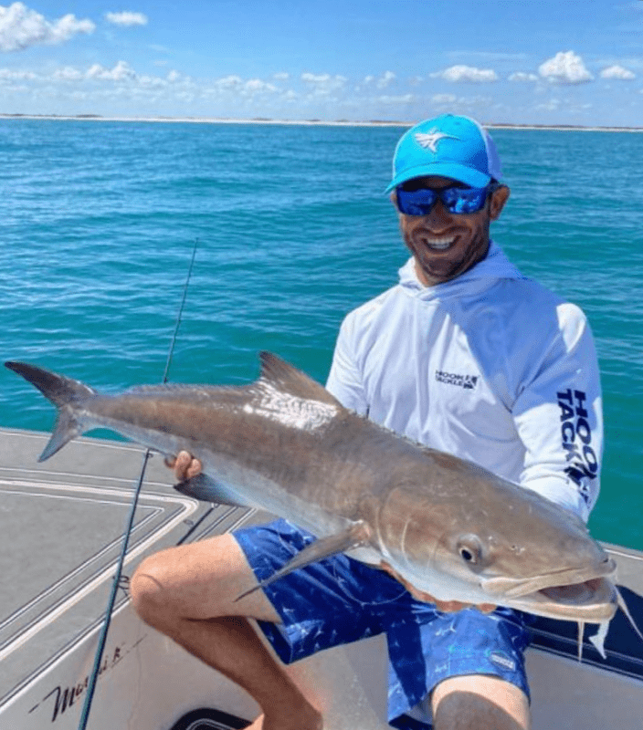Capt. Tony Summers with a nice Cobia just outside of Ponce Inlet ...