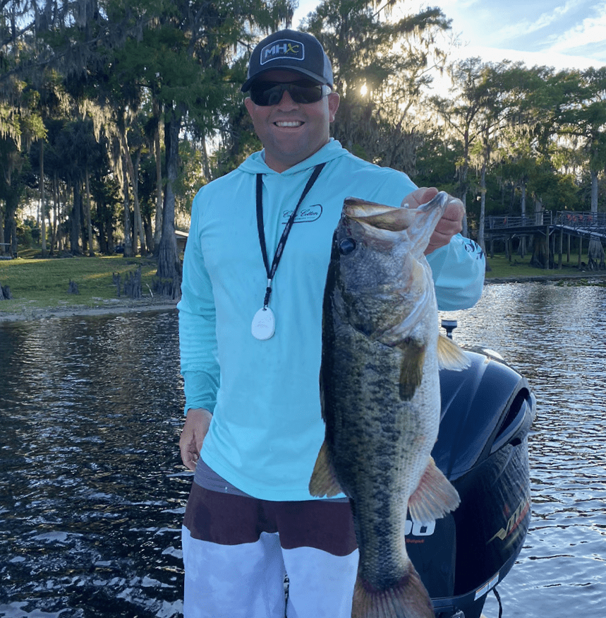 Son Josh with a huge Bass from the St Johns River - Coastal Angler ...