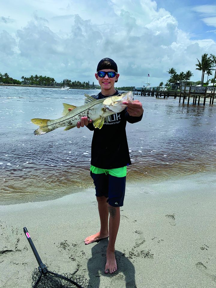 Tyler Martin with a nice snook caught and released from the beach at ...
