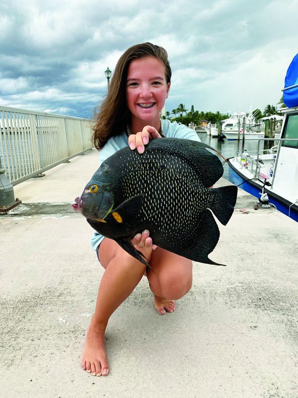 Emily Hanzlik with an amazing French angelfish. - Coastal Angler & The ...