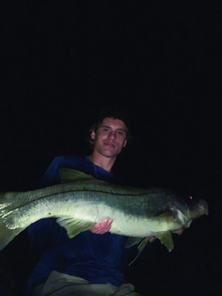 Ken Collins, from Nokomis, caught this 40” snook off the Skyway Bridge ...
