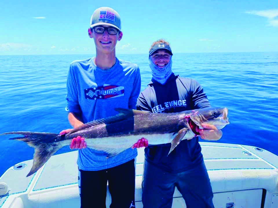 Hunter and Michael Kusmierek proudly showing off this cobia! - Coastal ...