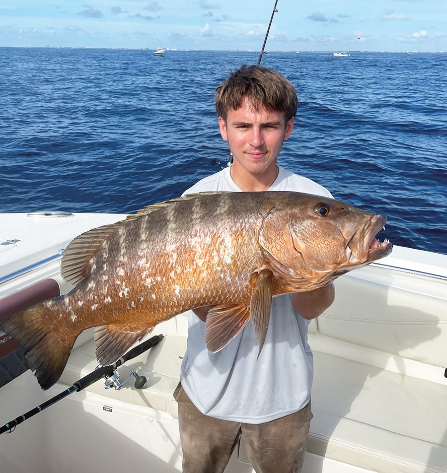 Jordan Rivero caught this awesome 30 lb. cubera snapper off of Jupiter ...
