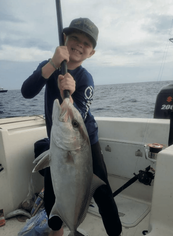 Gunner Wolf with a nice AJ he caught while Snapper Fishing - Coastal ...