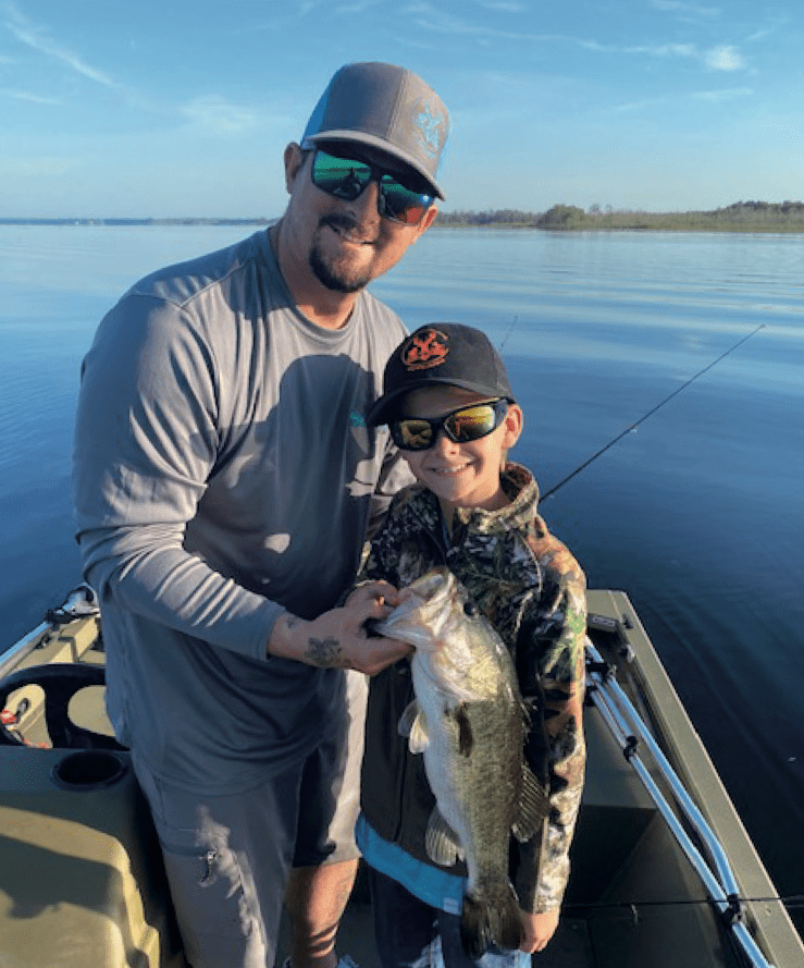 9 yr. old Brantley Holmes with his first Bass caught while fishing Lake ...