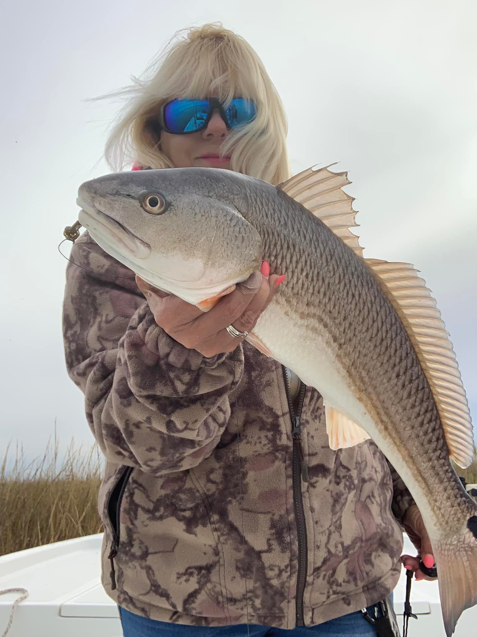 Summer Is Gone and Winter is Here-The Redfish Bite Is On-Women Fish Too ...