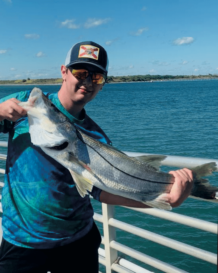 Conner Herrman with a nice Snook caught at Port Canaveral Jetty ...