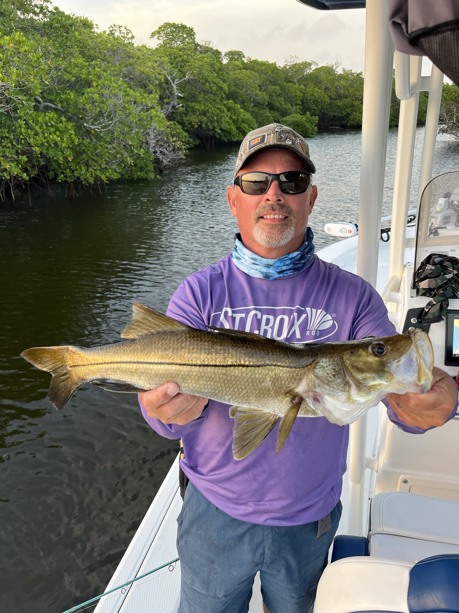 Jim Daugherty with Jew Creek Snook - Coastal Angler & The Angler Magazine