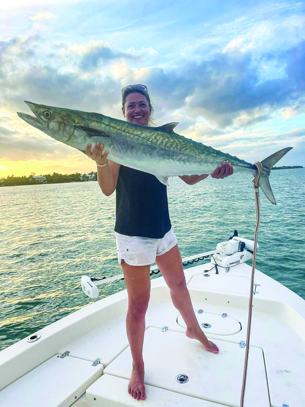 Sara was surprised by this sunset kingfish offshore of the Sanibel ...