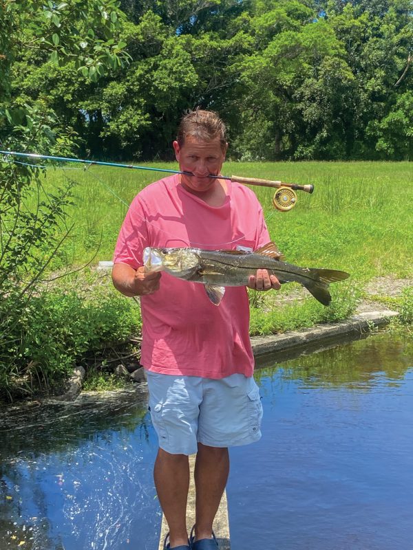 Denis Burke w/ a little backyard fly rod snook action! - Coastal Angler ...
