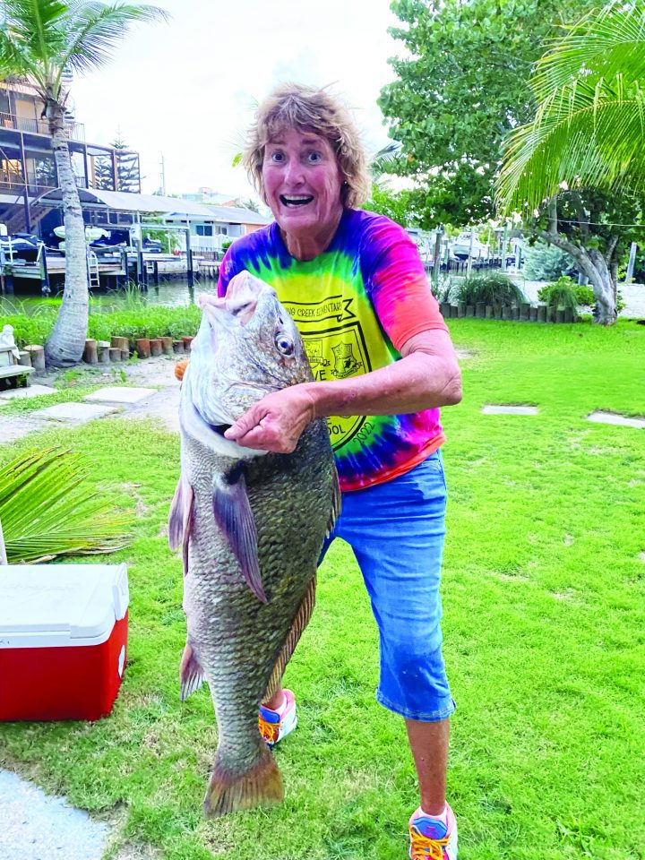 Karen Theis used a frozen sardine - Coastal Angler & The Angler Magazine
