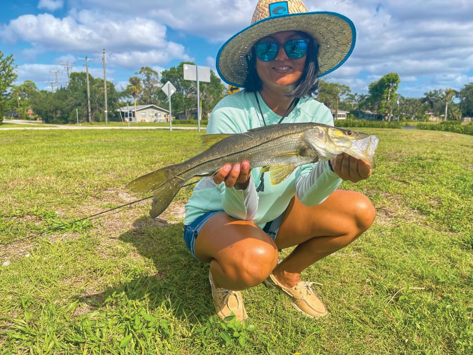 Patrina (Javier’s wife) with a nice snook! - Coastal Angler & The ...