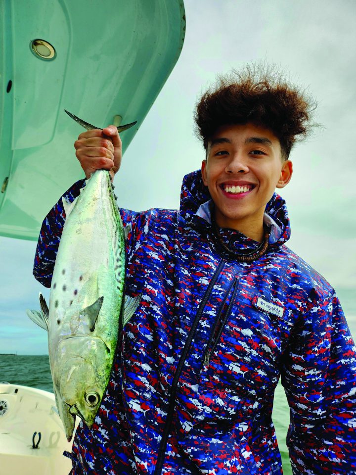 AJ Hanneken (16) with a Little Tunny he caught off the coast of Sanibel ...