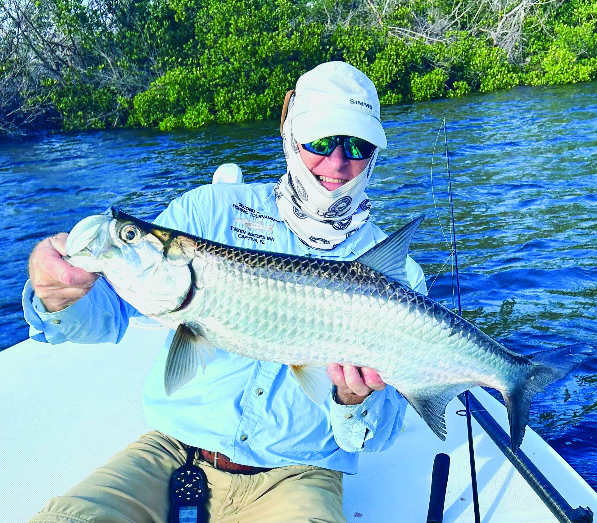 32” Tarpon on soft white plastic for Earl Horecky in Pine Island Sound ...
