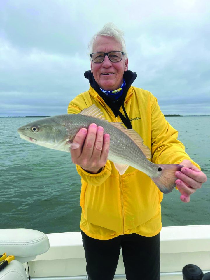 Capt. Terry Fisher showing some friends a good time on the water ...