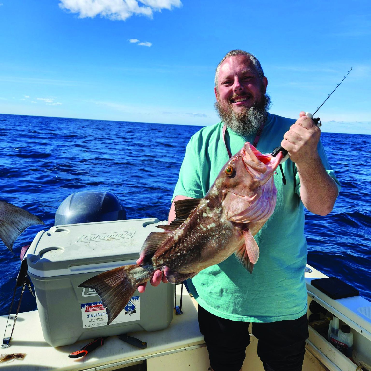 Scott Posthumus showing off a nice red grouper! - Coastal Angler & The ...