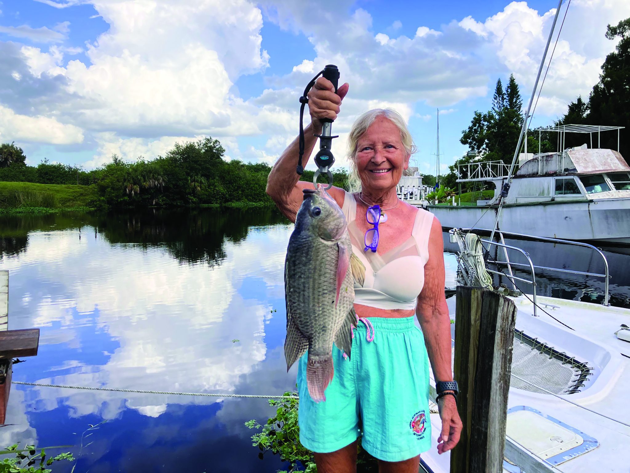Susan Haberland had good luck fishing with worms in Okeechobee canals ...