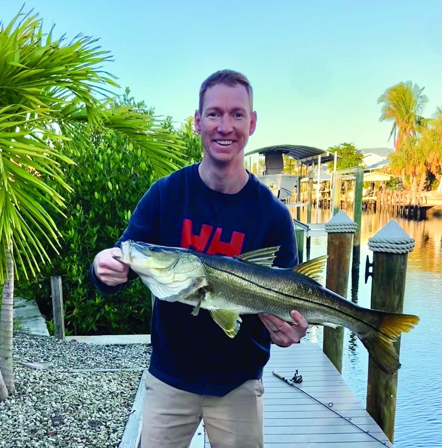 Kevin Horecky caught this nice 32” Bokeelia snook w/ surface lure ...