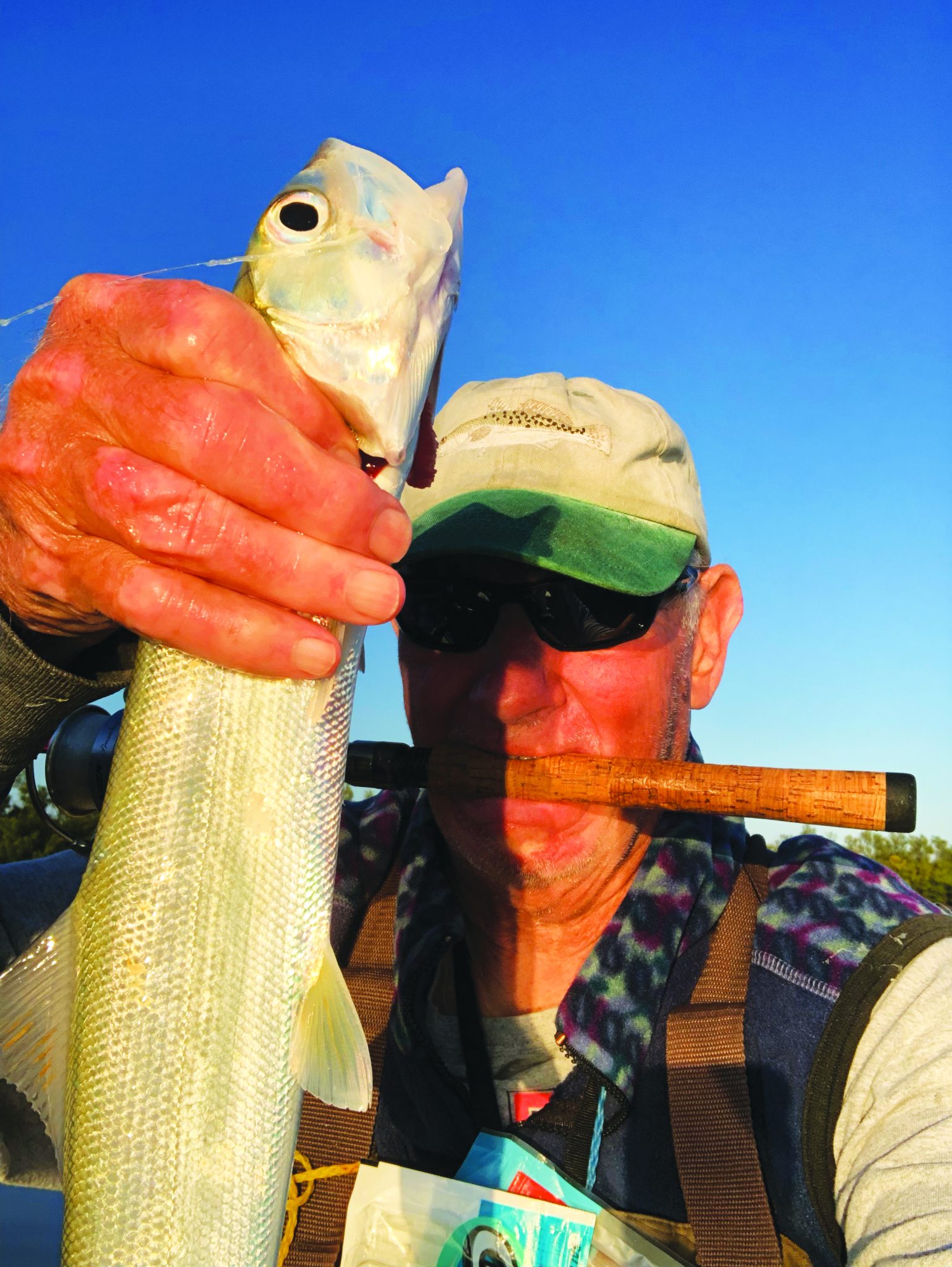 George Peters is off to a good start with a nice ladyfish in Bonita ...