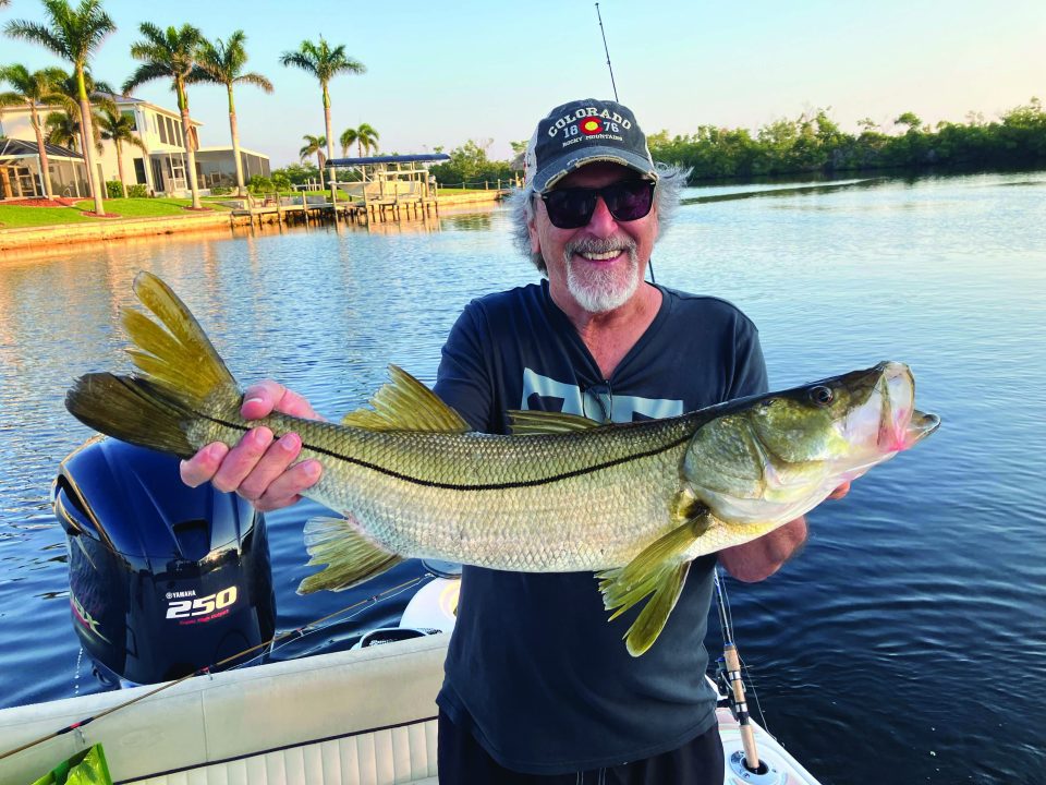 Stephen McElroy caught this 32” snook in the canals of Cape Coral ...