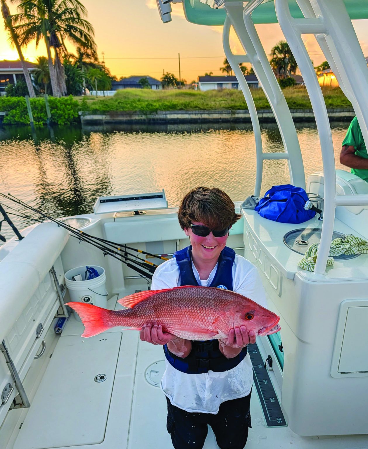 Logan’s nice red snapper on the Hog Hunter. - Coastal Angler & The ...